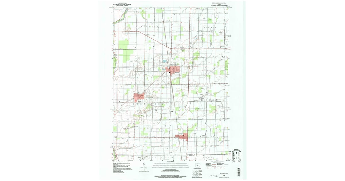 1994 Map of Bradner, OH — High-Res | Pastmaps