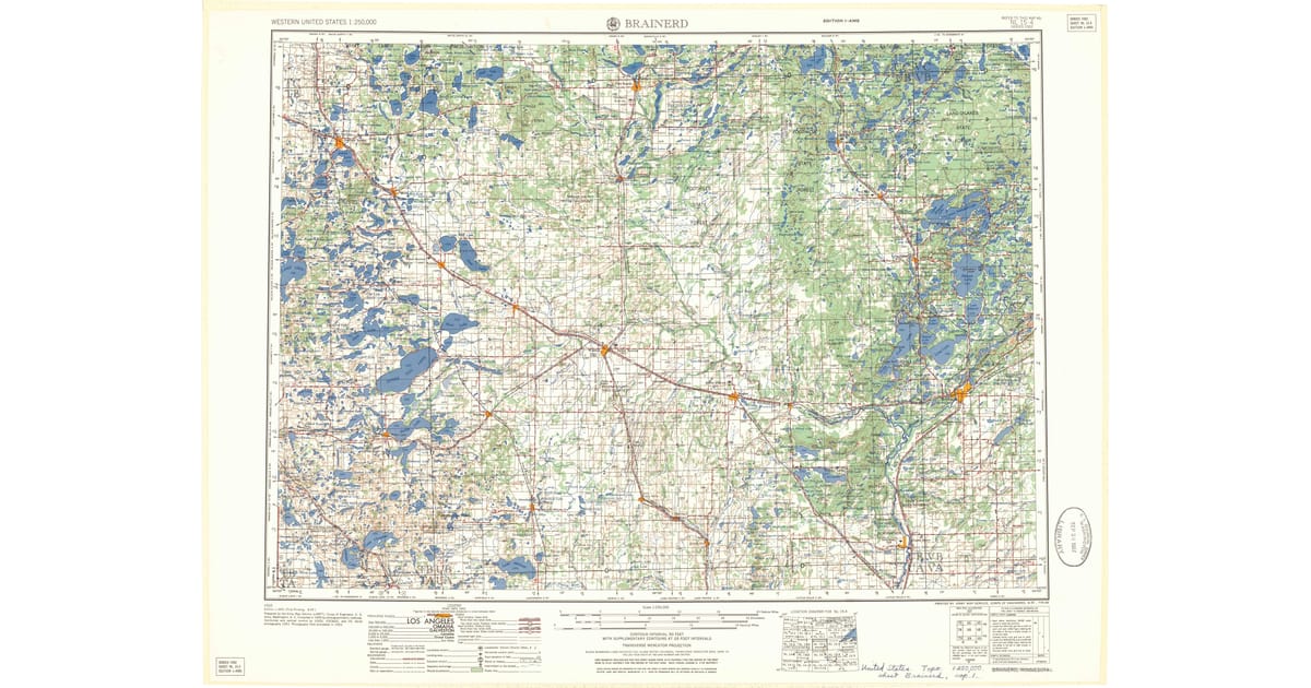 1957 Map of Brainerd, MN — High-Res | Pastmaps
