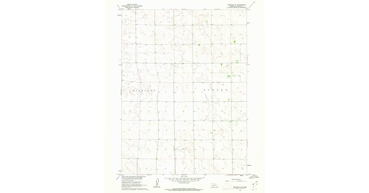 1960s Maps of Perkins County, NE | Pastmaps