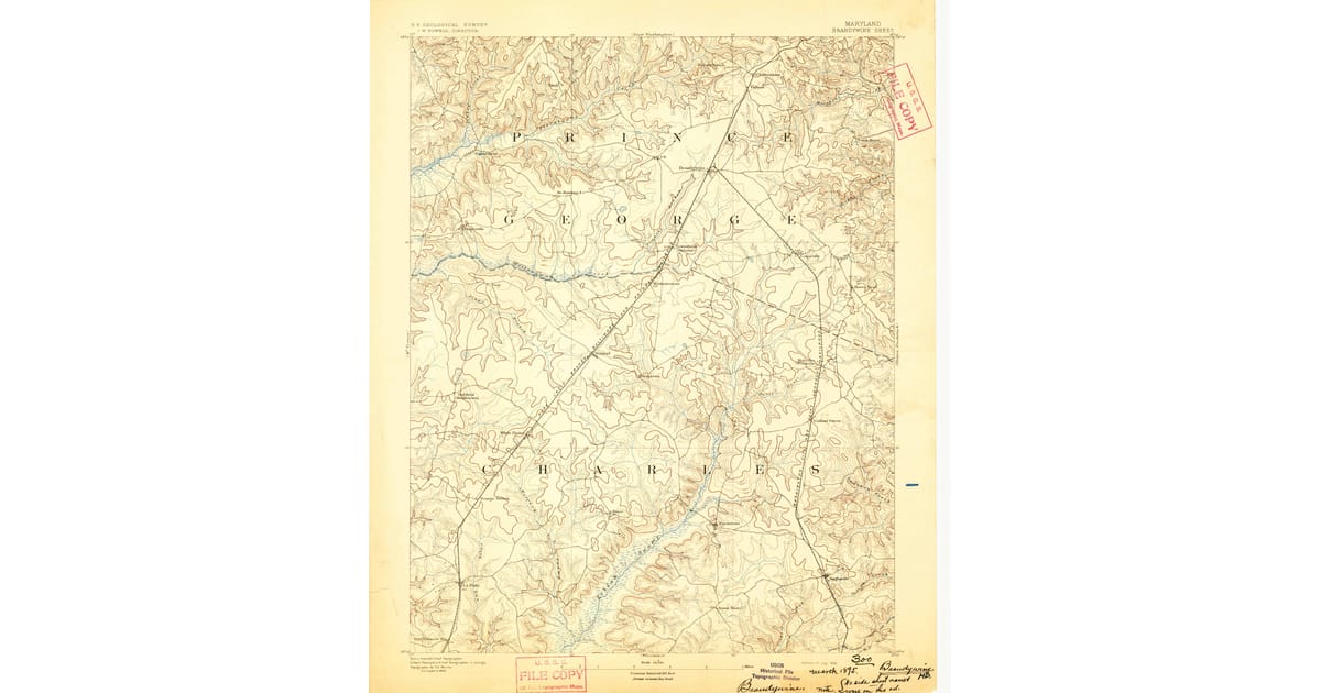 1800s (19th Century) Maps of Forest Glen Estates, Charles County | Pastmaps
