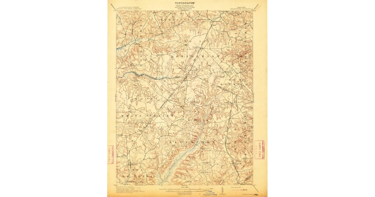 1913 Map of Brandywine, MD — High-Res | Pastmaps