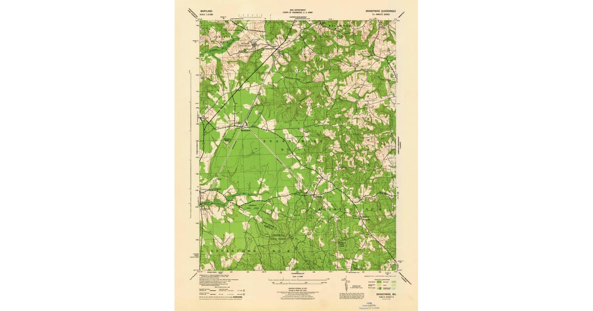 1940s Maps of Cheltenham, MD | Pastmaps