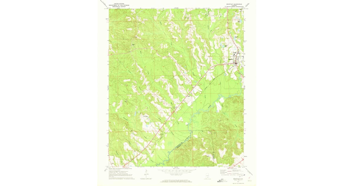 1970s Maps of Theba, AL | Pastmaps