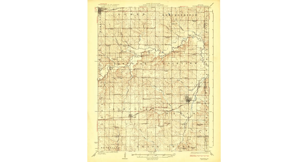 1924 Map of Braymer, MO — High-Res | Pastmaps
