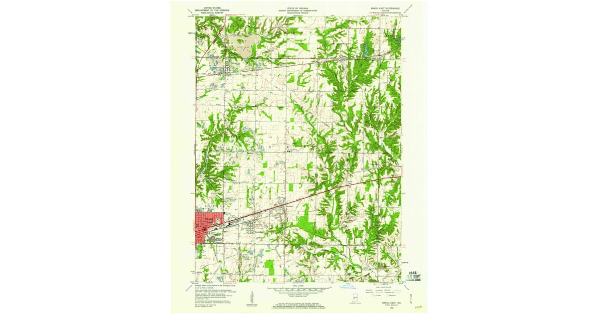 1960s Maps of Clay County, IN | Pastmaps