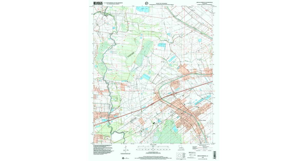 1990s Maps of St. Landry Parish, LA | Pastmaps