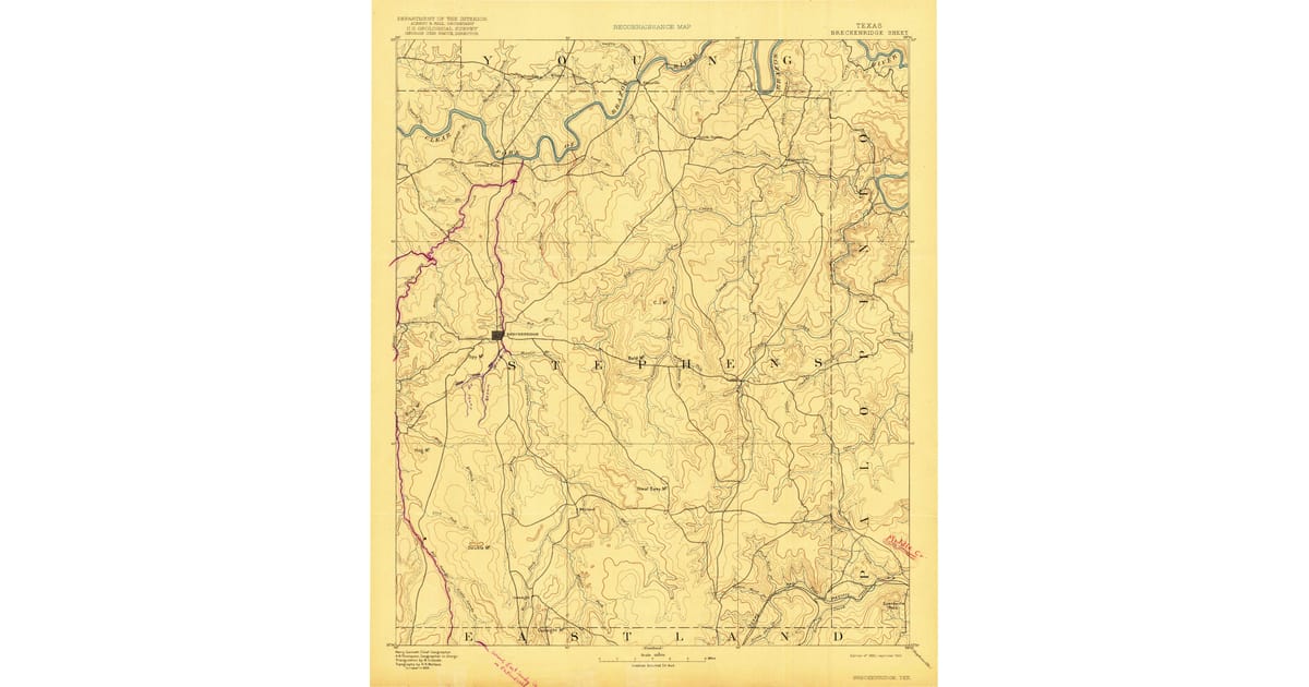 1890s Maps of Stephens County, TX | Pastmaps