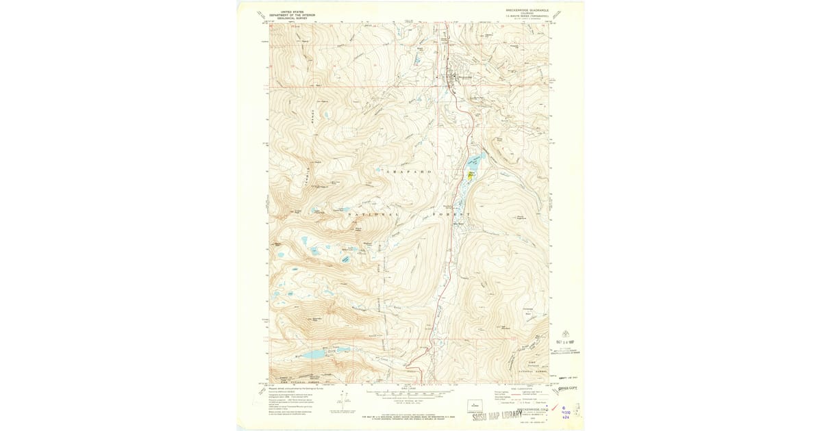 1970s Maps of Blue River, CO | Pastmaps