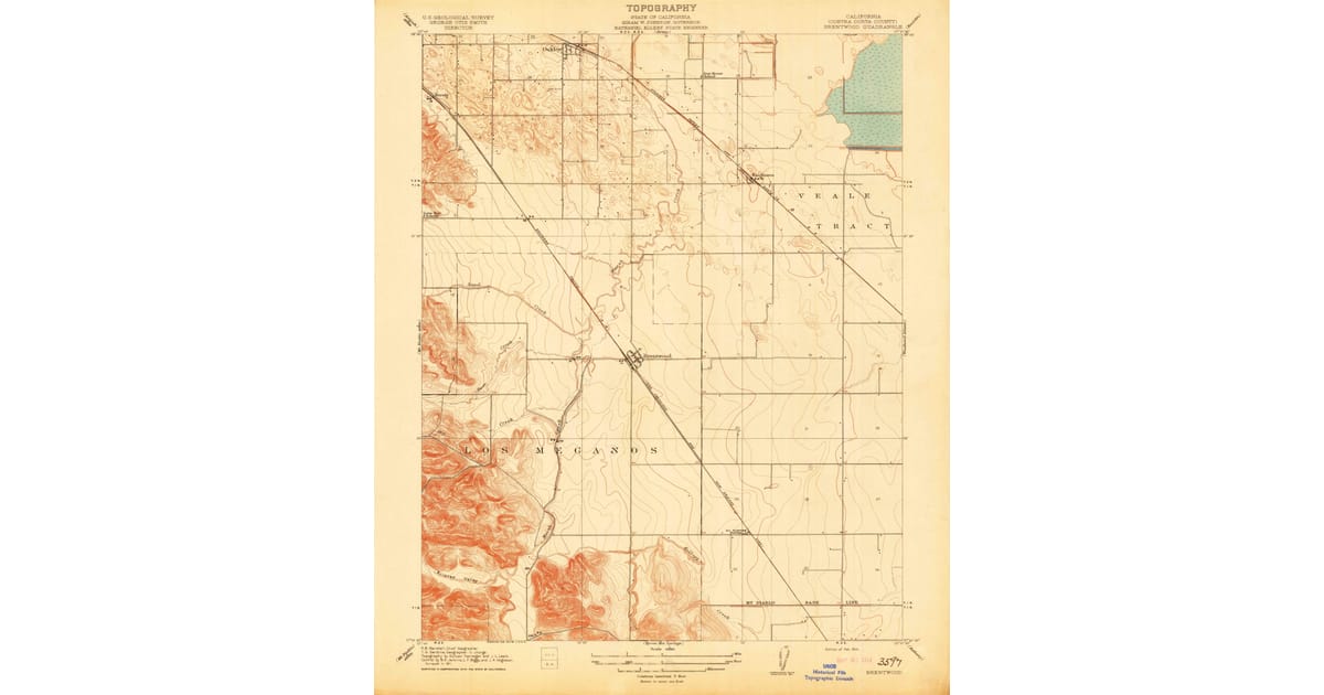 1914 Map of Brentwood, CA — High-Res | Pastmaps