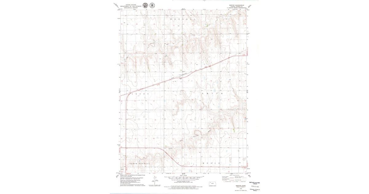 1979 Map of Breton, Thomas County, KS — High-Res | Pastmaps