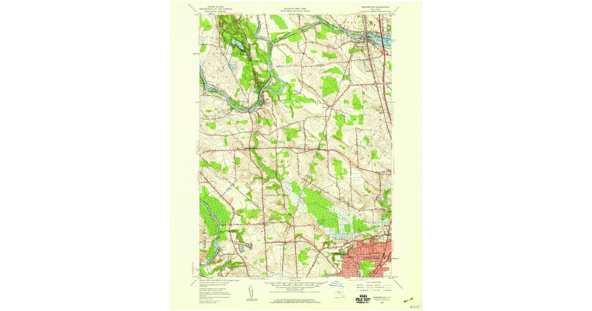 1957 Map of Brewerton, NY — High-Res | Pastmaps