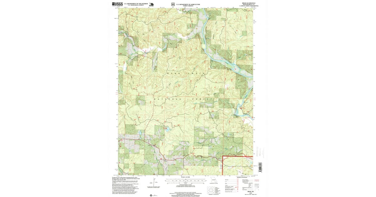 1990s Maps of Ripley County, MO | Pastmaps