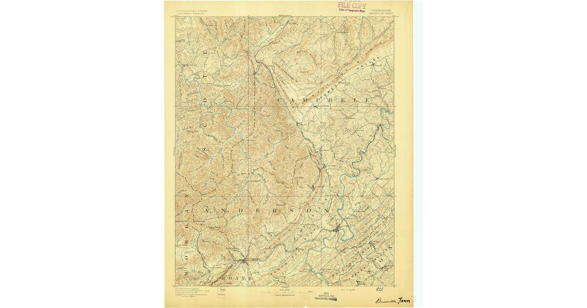 Old Maps of Anderson County, TN | Pastmaps