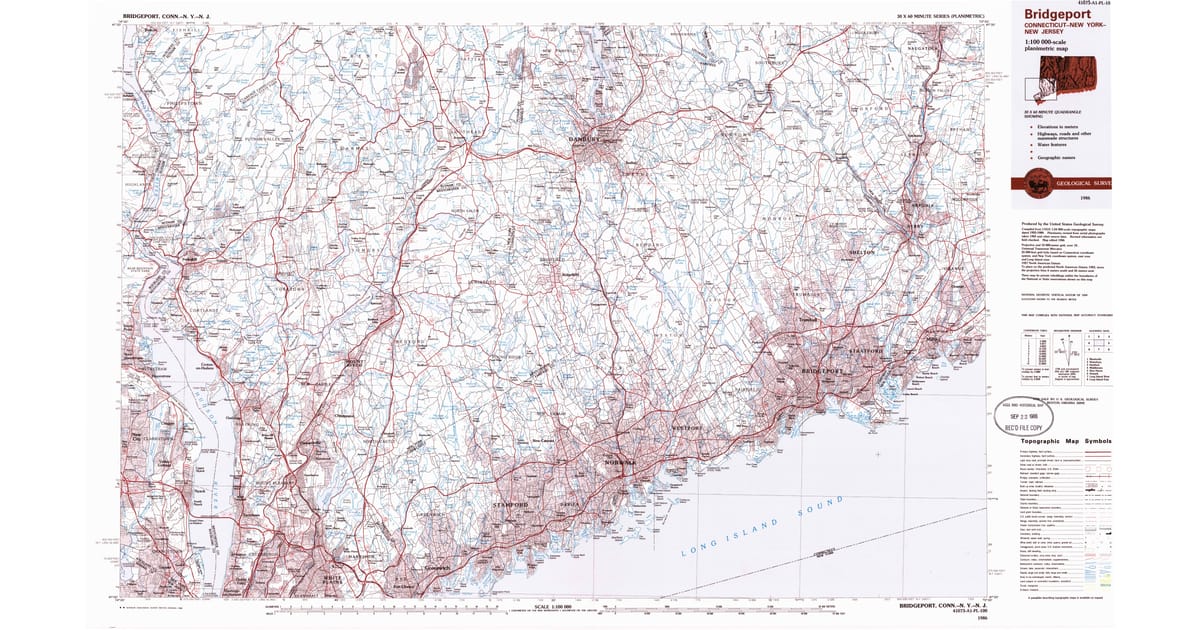 1980s Maps of Bridgeport, CT | Pastmaps