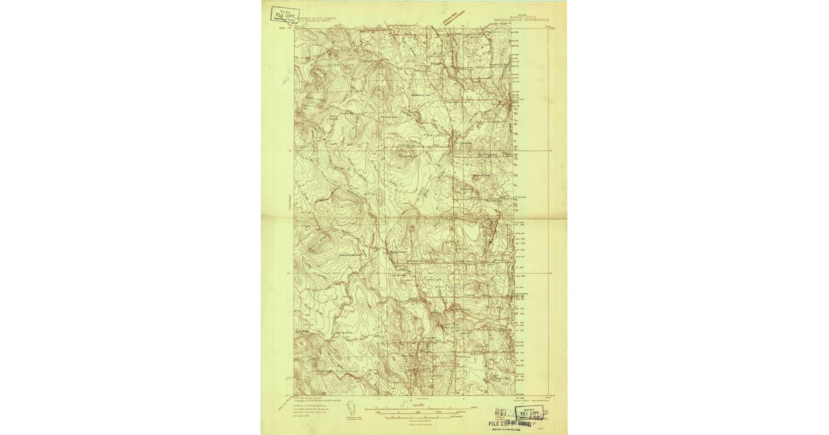 1934 Map of Bridgewater, Aroostook County, ME — High-Res | Pastmaps