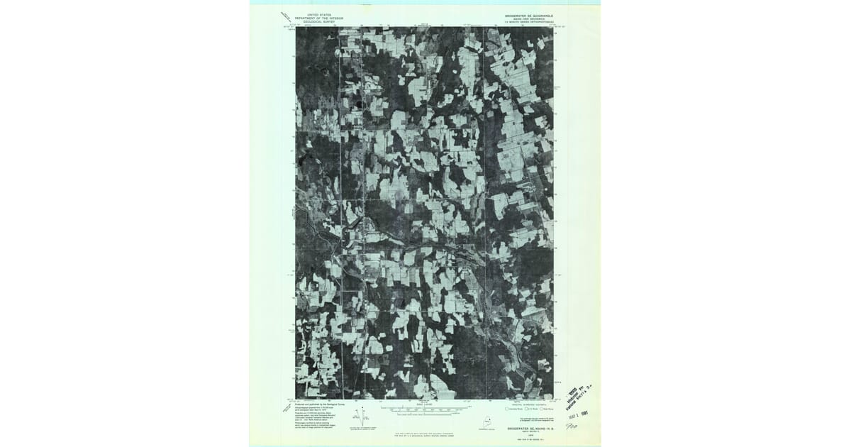 1975 Map of Bridgewater SE, Aroostook County, ME — High-Res | Pastmaps