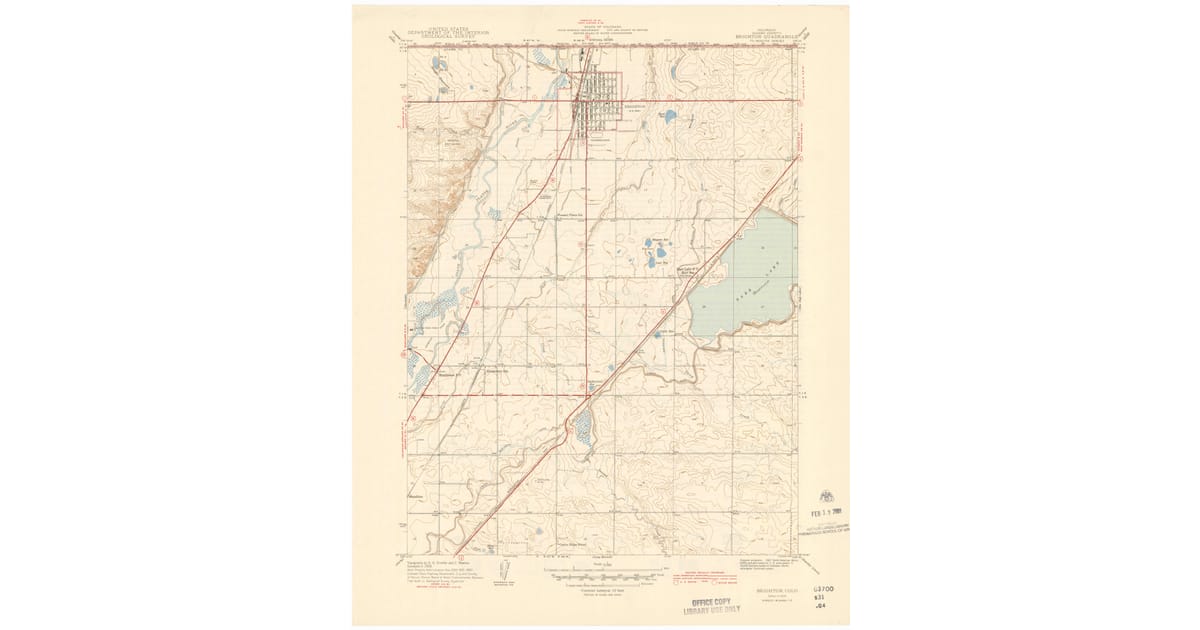 1944 Map of Brighton, CO — High-Res | Pastmaps