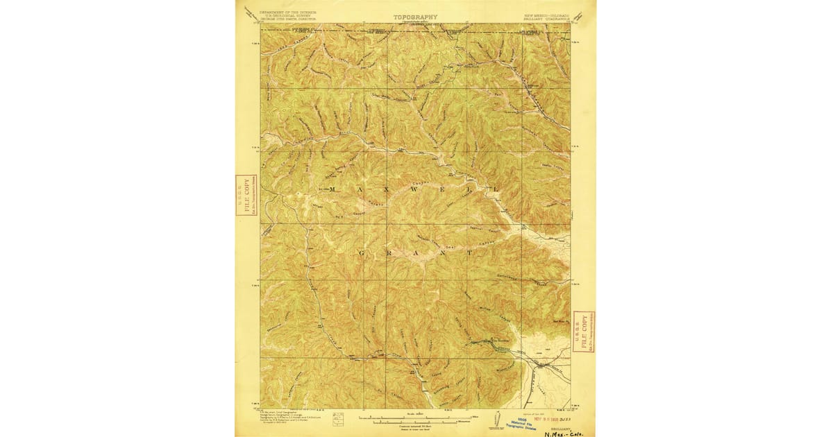 1915 Map of Brilliant, Colfax County, NM — High-Res | Pastmaps