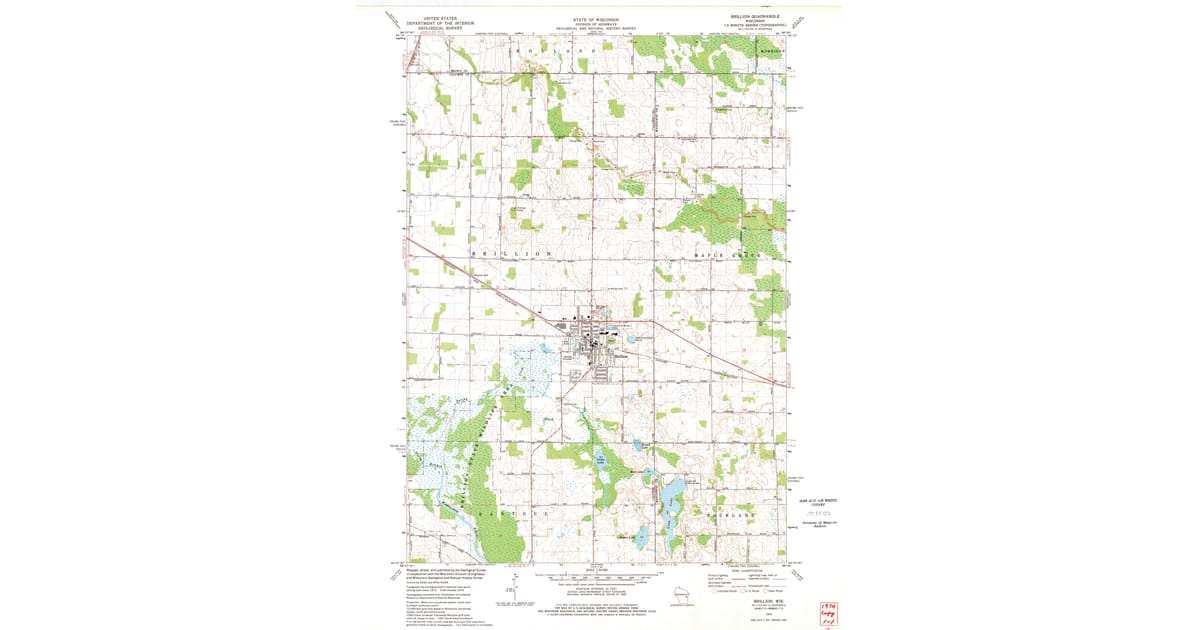 1970s Maps of Brillion, WI | Pastmaps