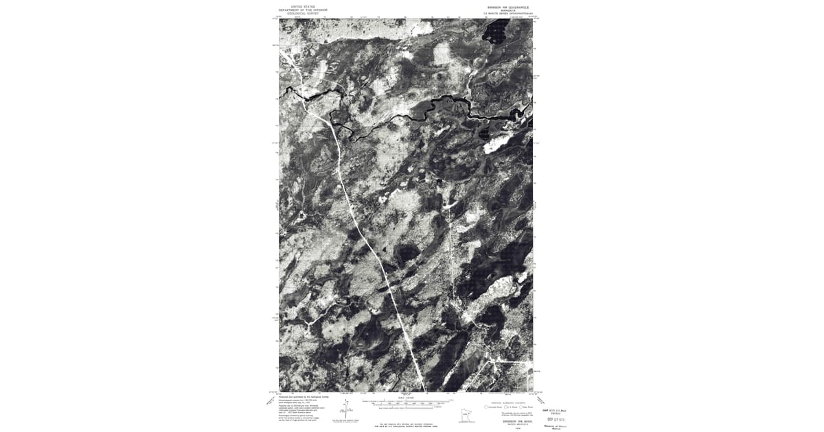 1976 Map of Brimson NW, St. Louis County, MN — High-Res | Pastmaps