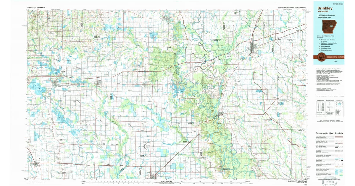1990s Maps of Phillips County, AR | Pastmaps