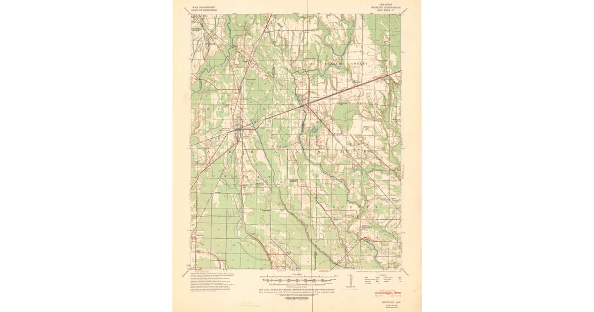 1900s (20th Century) Maps of Keevil, AR | Pastmaps