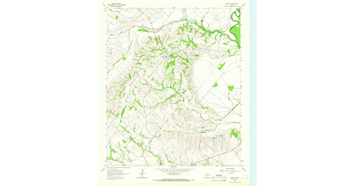 1962 Map of Bristol, TX — High-Res | Pastmaps
