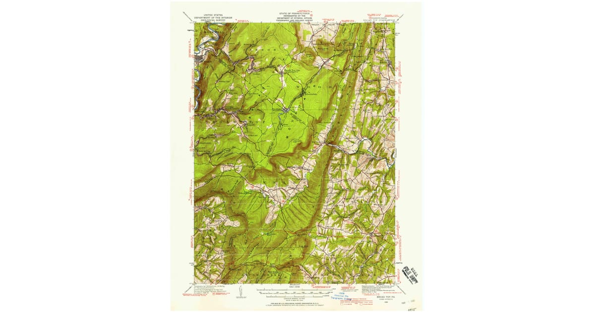 1930s Maps of Broad Top City, PA | Pastmaps