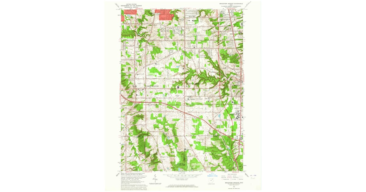 1963 Map of Broadview Heights, OH — High-Res | Pastmaps