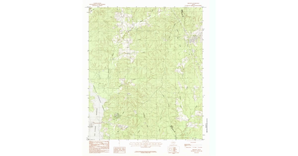 1980s Maps of Bronson, TX | Pastmaps