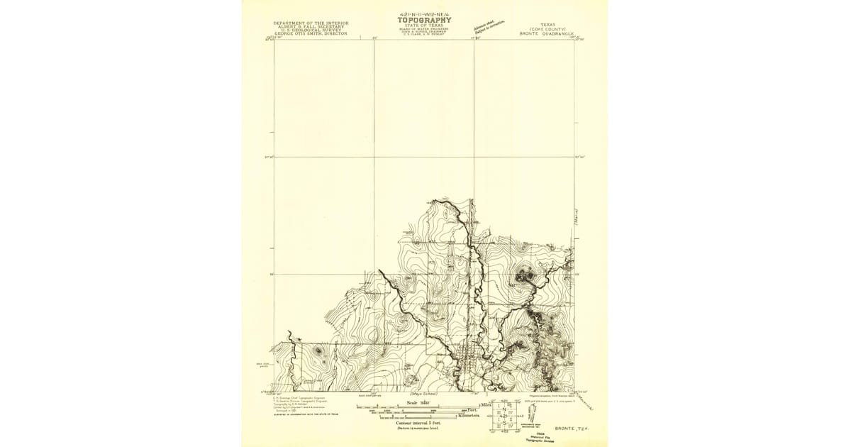 1920s Maps of Coke County, TX | Pastmaps