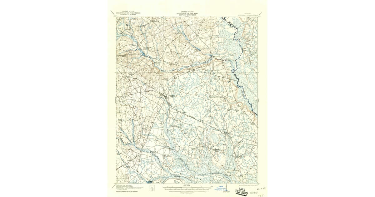 Old Maps of Denmark, GA | Pastmaps