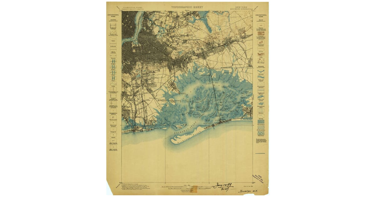 1898 Map of Brooklyn, NY — High-Res | Pastmaps