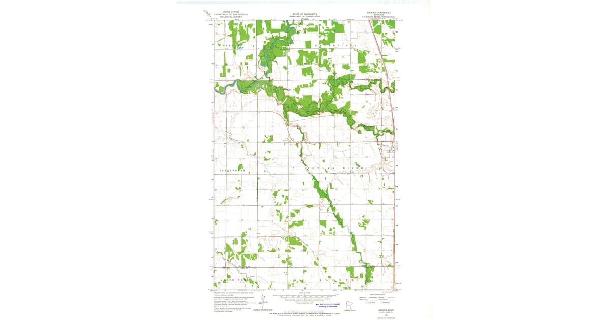 1964 Map of Brooks, MN — High-Res | Pastmaps