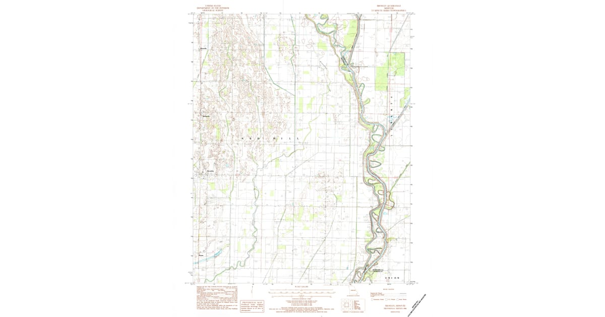 1984 Map of Broseley, MO — High-Res | Pastmaps