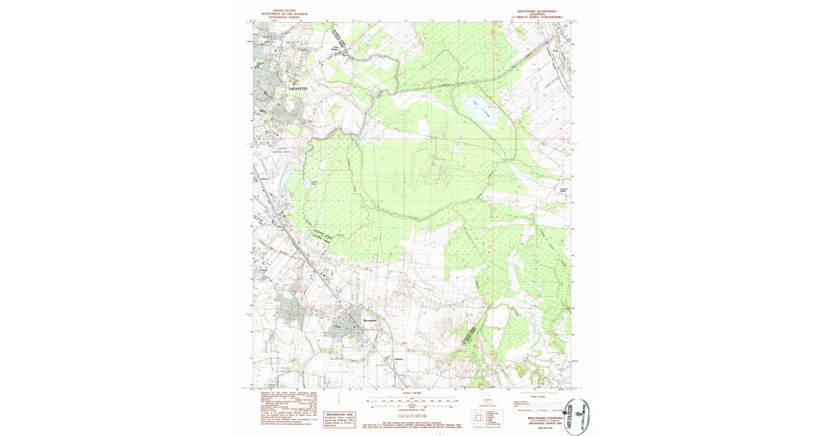 1983 Map of Broussard, LA — High-Res | Pastmaps