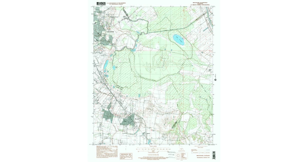 1999 Map of Broussard, LA — High-Res | Pastmaps
