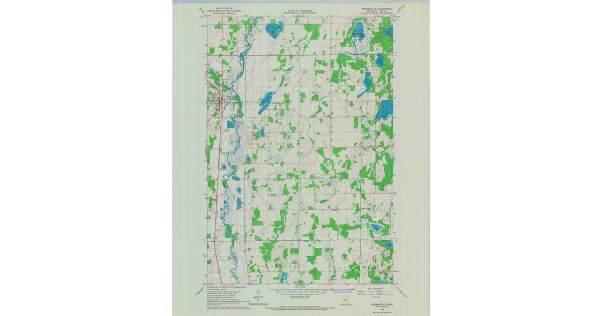 1966 Map of Browerville, MN — High-Res | Pastmaps