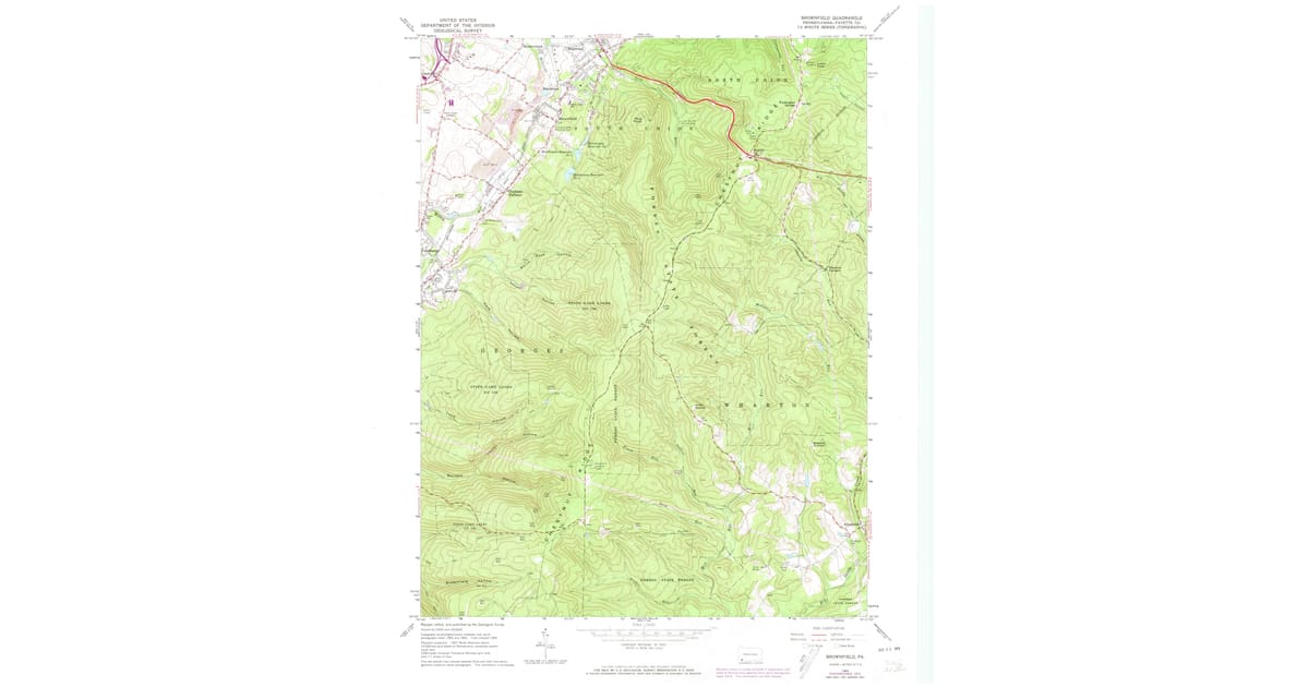 1970s Maps of Fayette County, PA | Pastmaps