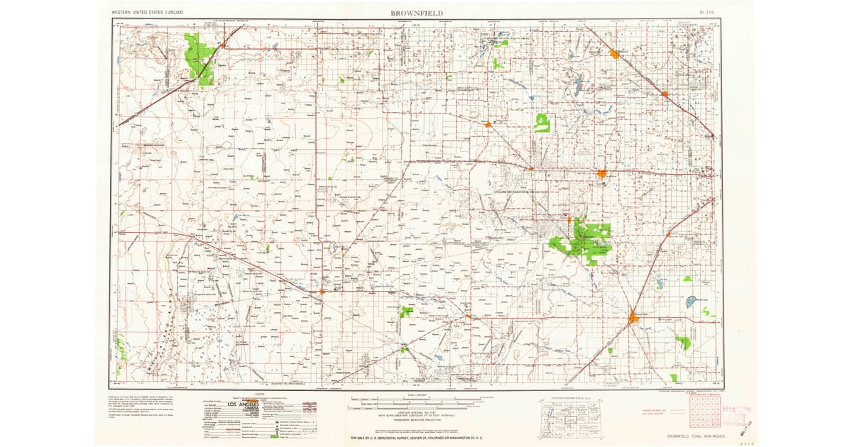 1960s Maps of Cochran County, TX | Pastmaps