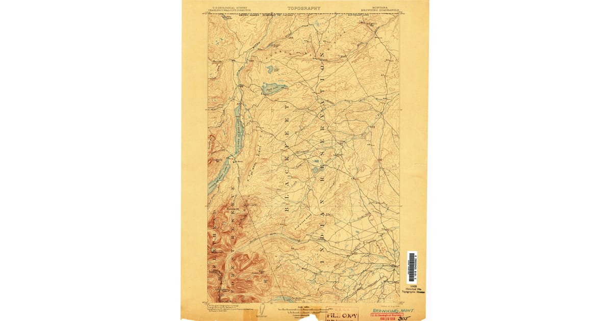 1903 Map of Browning, MT — High-Res | Pastmaps