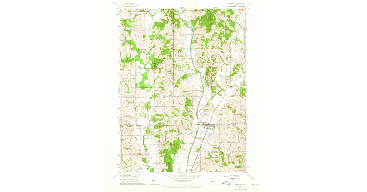 1960s Maps of Browning, MO | Pastmaps