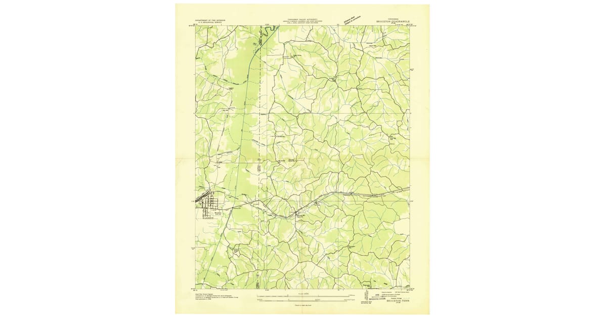 Old Maps of Prospect, TN for Hiking & Exploration | Pastmaps