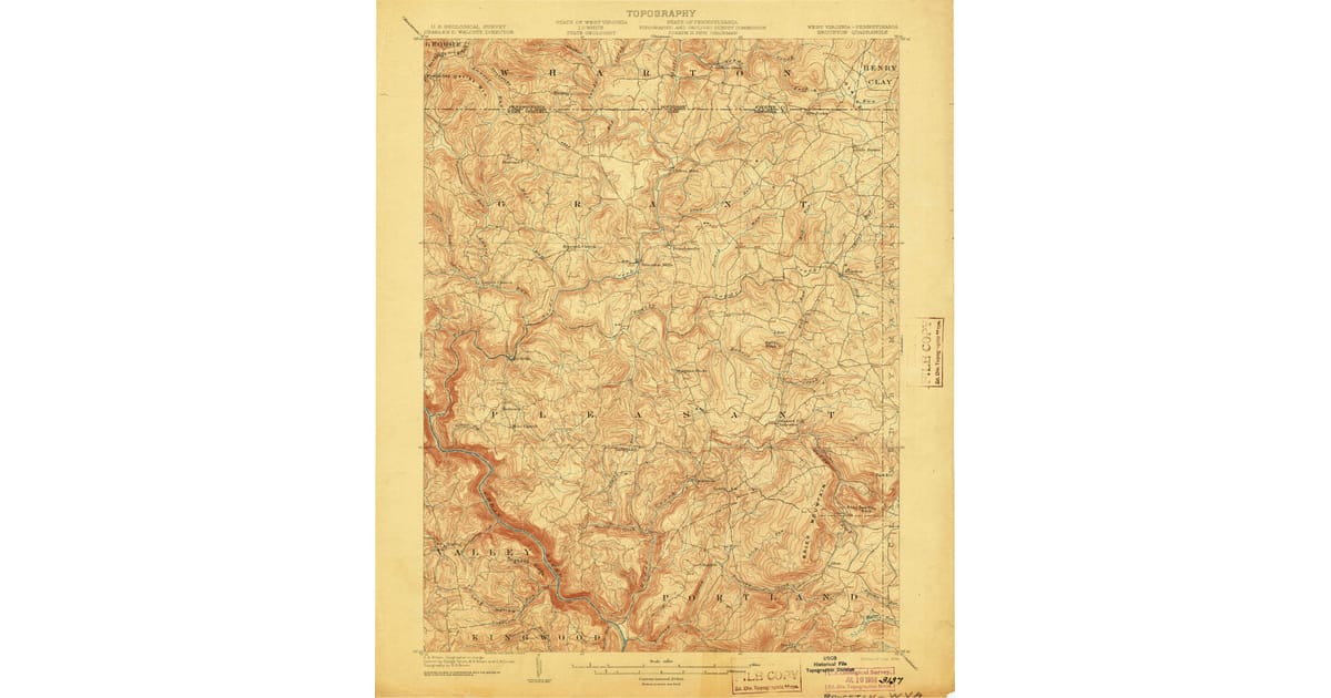 Old Maps of Bruceton Mills, WV | Pastmaps