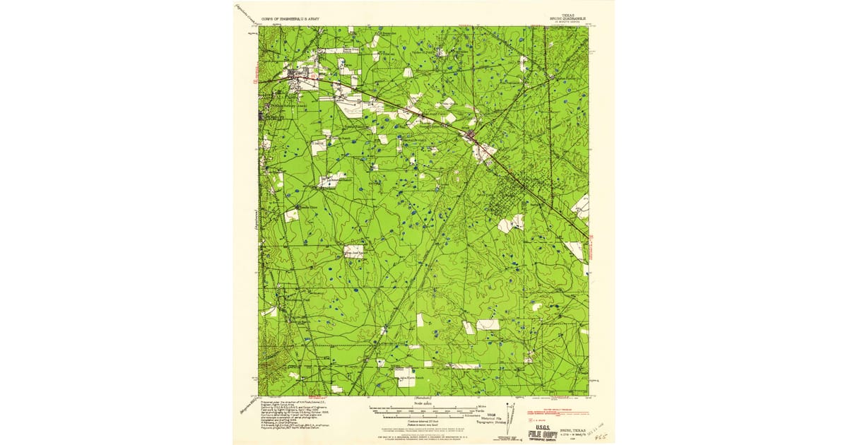 1939 Map of Bruni, TX — High-Res | Pastmaps