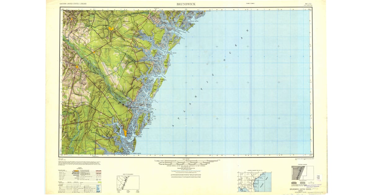 1940s Maps of Georgetown, GA | Pastmaps