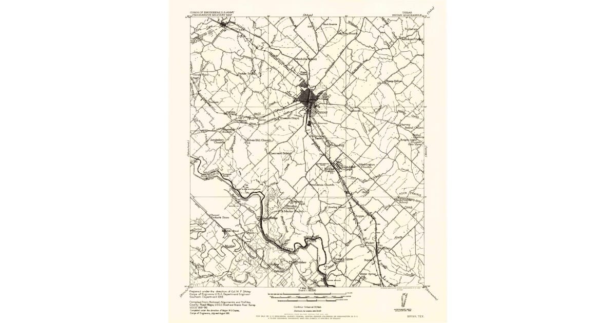 1956 Map of Bryan, TX — High-Res | Pastmaps