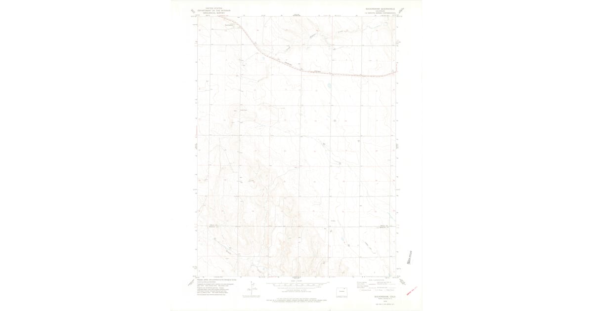 1978 Map of Buckingham, Weld County, CO — High-Res | Pastmaps