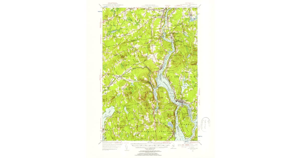1950s Maps of Hampden, ME | Pastmaps