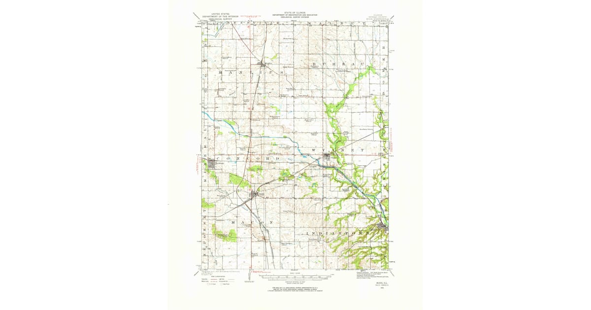 Old Historical Maps of Buda, IL | Pastmaps